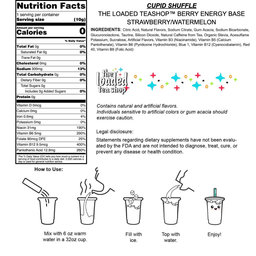 Cupid Shuffle | Loaded Tea Powder | Berry, Strawberry & Watermelon ...