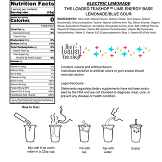 Electric Lemonade | Loaded Tea Powder | Lime, Lemonade & Sour Blue ...